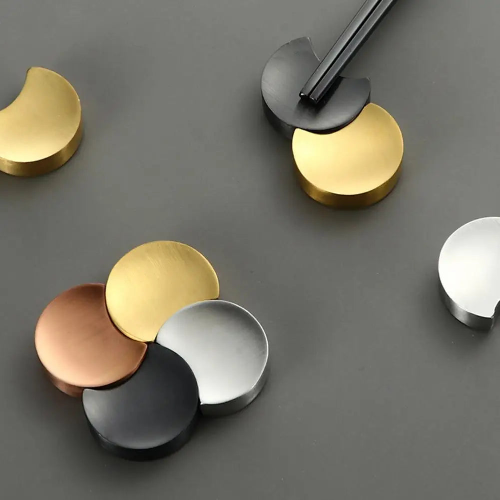 Moon Shape Stainless Steel Chopstick Holder and Rest in Various Colors ...