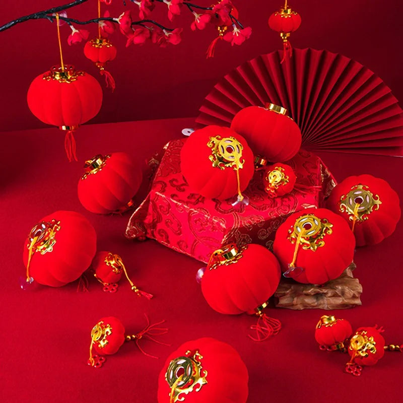 Mini Red Lantern | Chinese Vietnamese Festival Wedding Decor - 30 Set ...