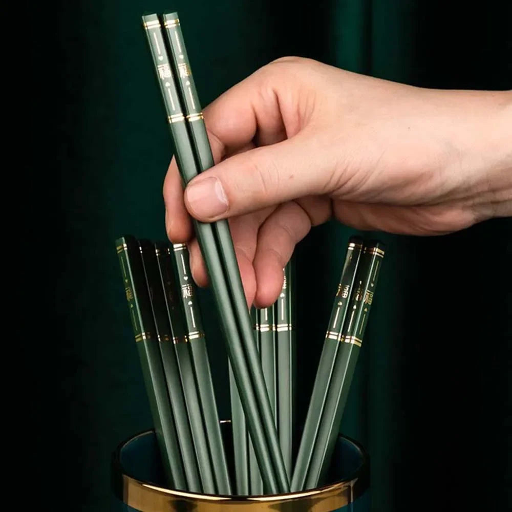 Red Metal Chopsticks | Green Wedding Luxury Chinese New Year - 1 Pc ...
