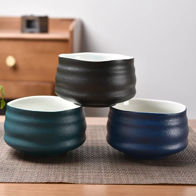 Matte Blue Teal Matcha Bowl Chawan | Japanese Deep Green - 1 Pc ...