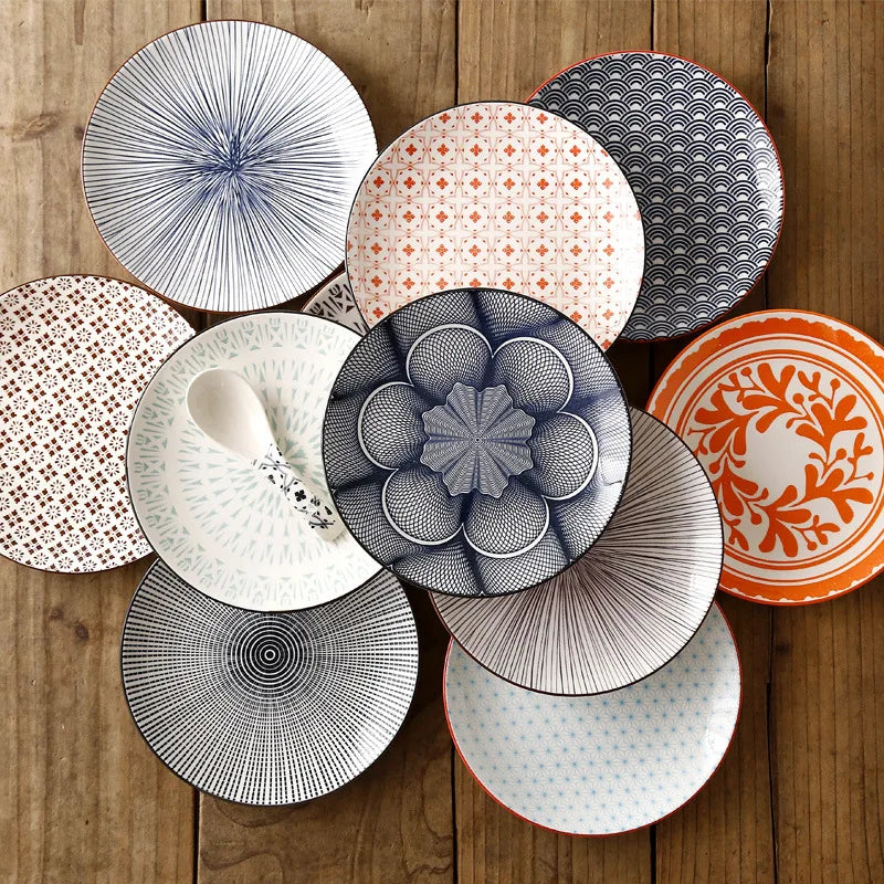 Modern Japanese Dinner Plates | Colorful Ceramic Small Plate - 1 Pc ...