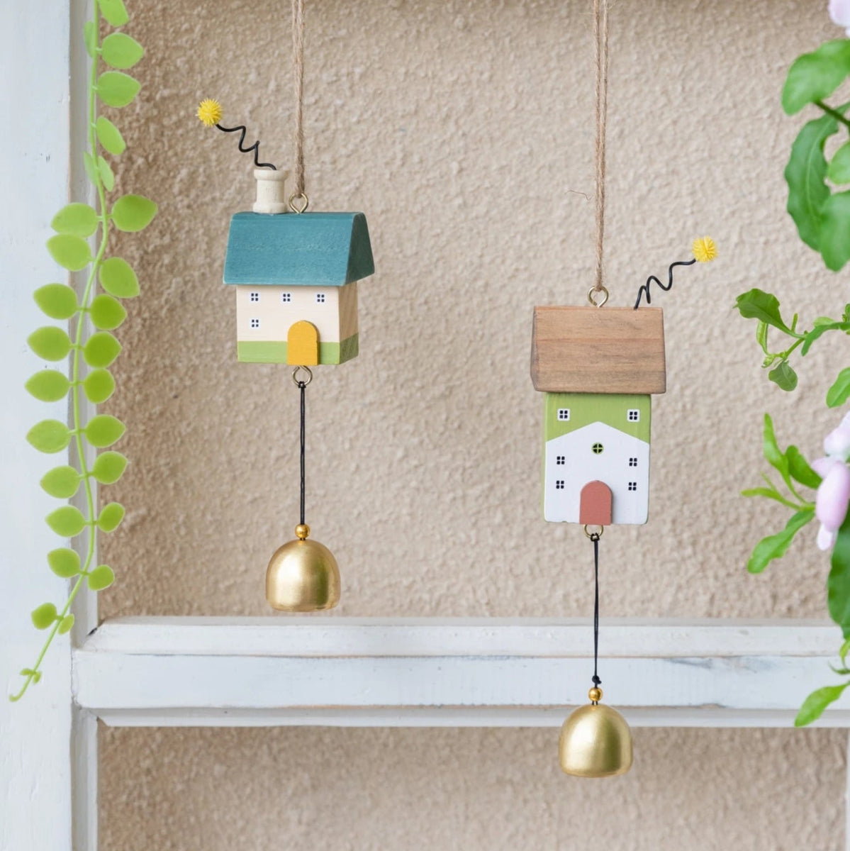 Cute House Japanese Wind Chimes Bell | Shop Doorbell Online - 2 Pc Set ...