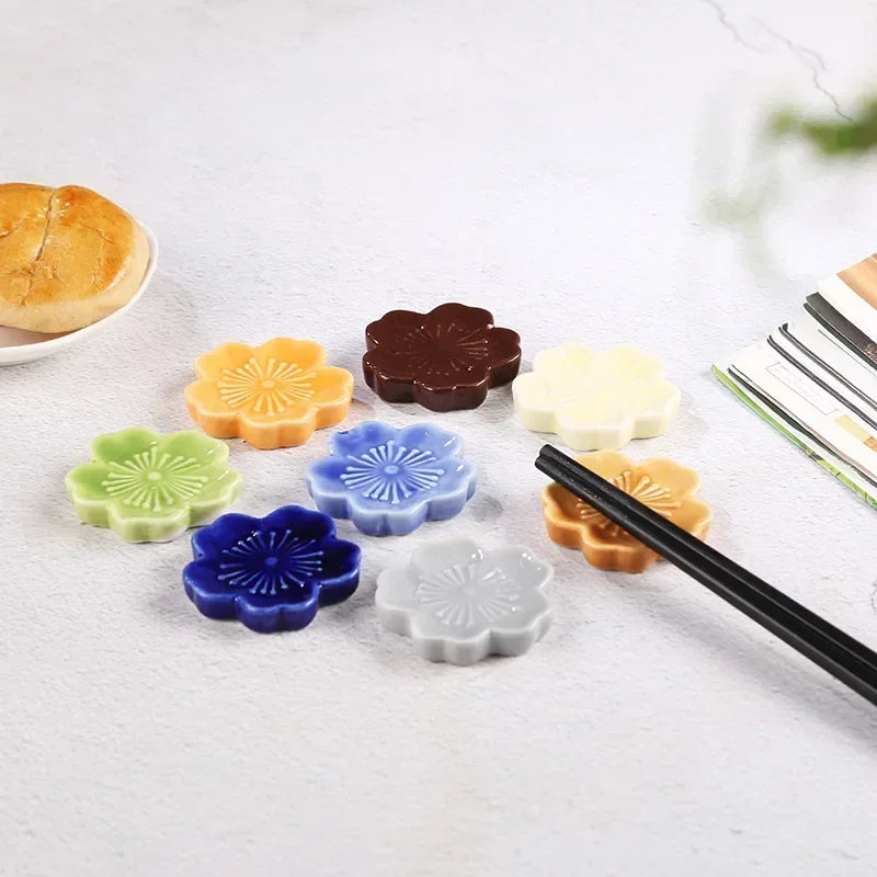 Cute Cherry Blossoms Chopstick Rest | Japanese Tableware Table Chopsti ...