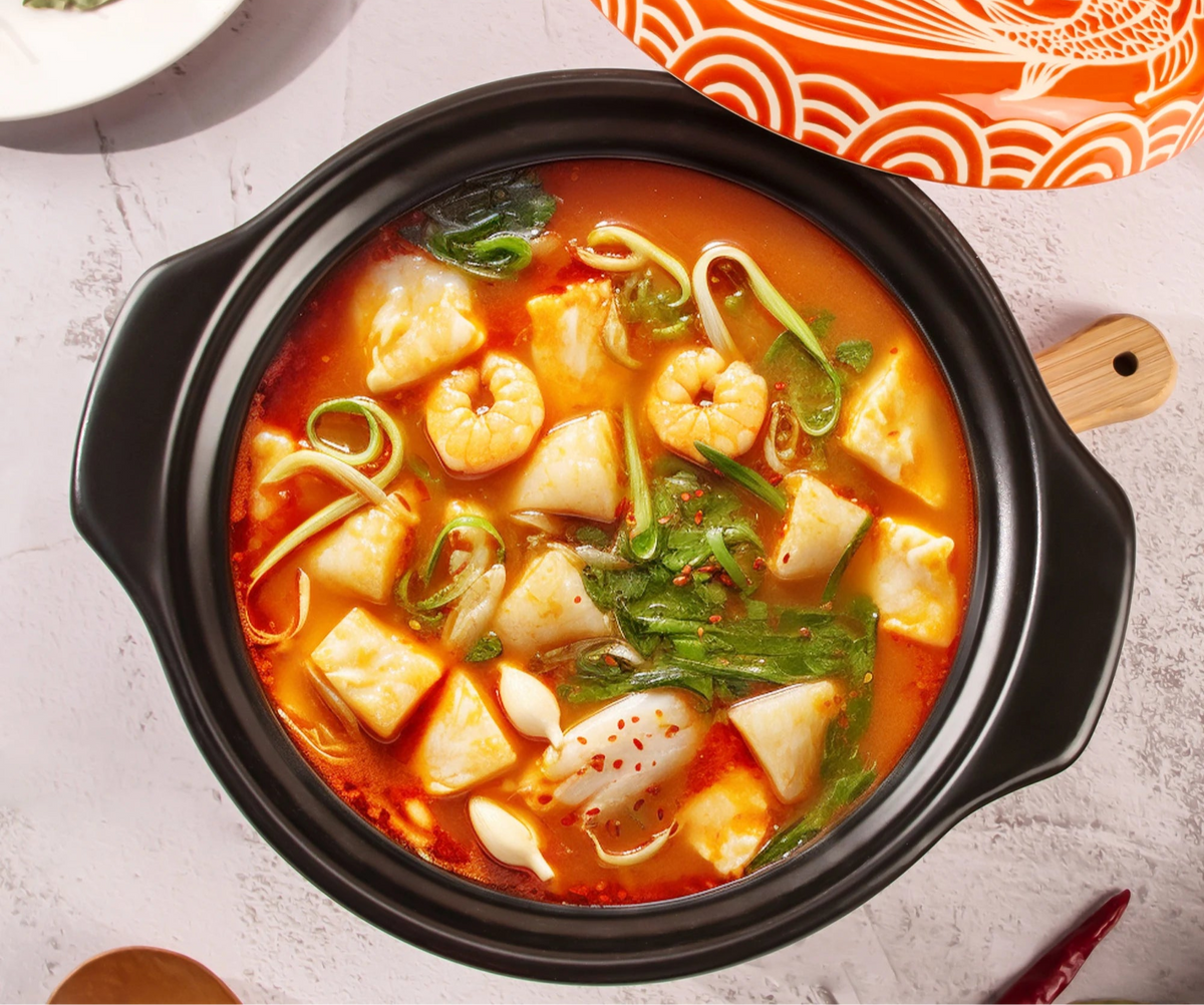 Large Orange Fish Donabe Pot | Buy Japanese Clay Rice Cookware - 1 Set ...