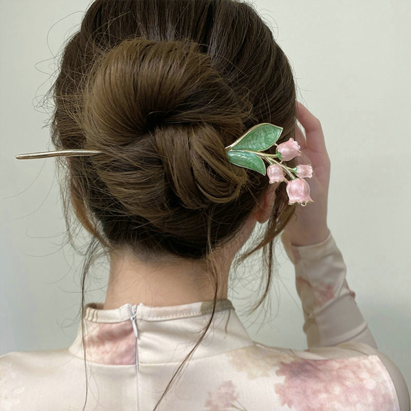 Flower Floral Fauna Hair Chopsticks Women s Metal Vintage Chinese Style Beautiful Chopsticks