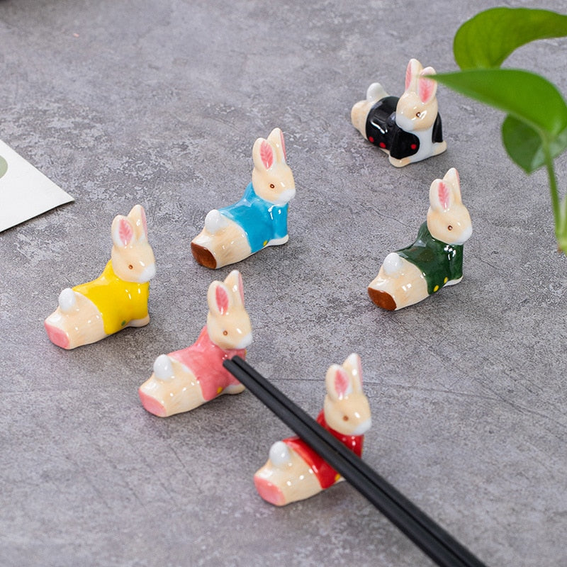 Paint Brush Rest 5-Pack Owl Ceramic Chopstick Rests - Cute Kitchen ...