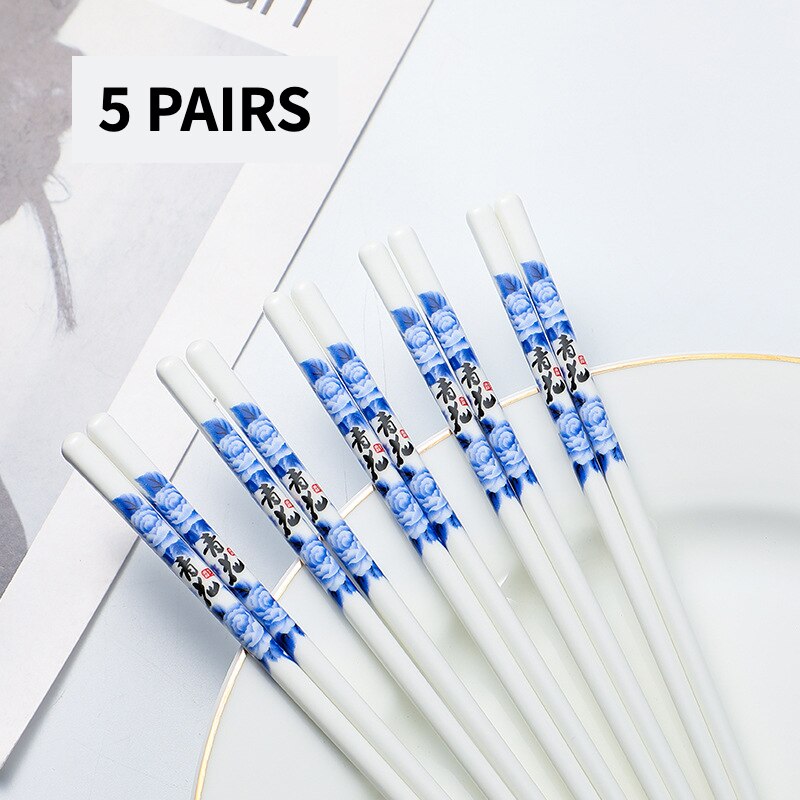 Blue and White Ceramic Chinese Luxury Chopsticks Bone China Porcelain ...